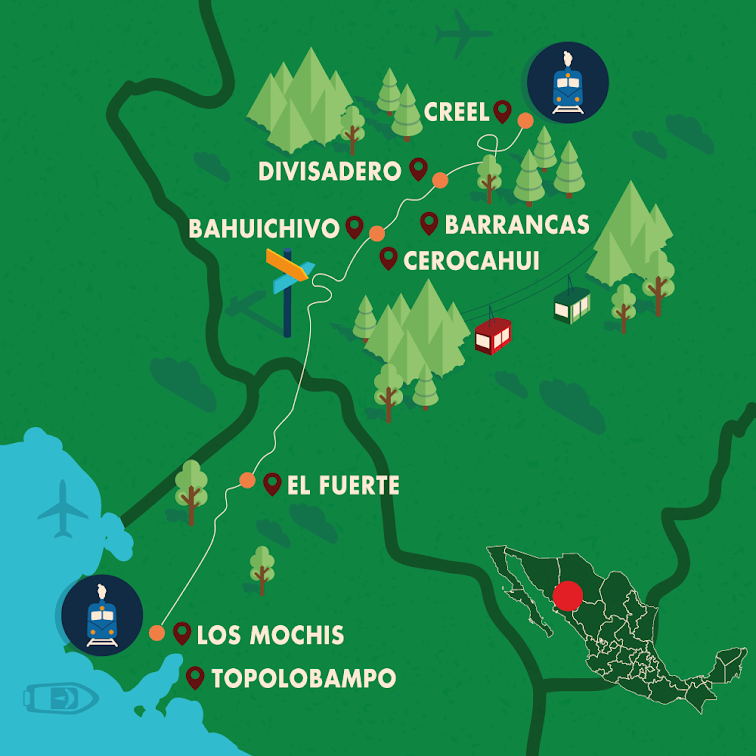 Viajes Barrancas del Cobre - El Tren Chepe